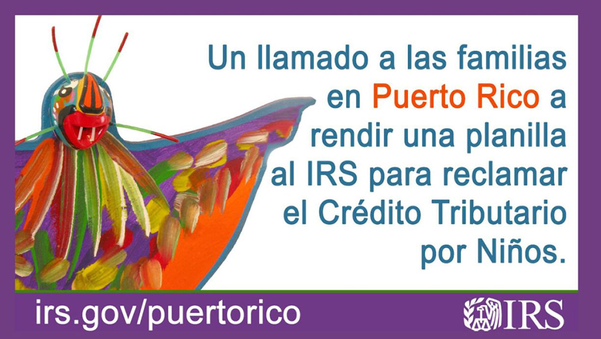 Familias de Puerto Rico pueden reclamar el Crédito Tributario por Hijos